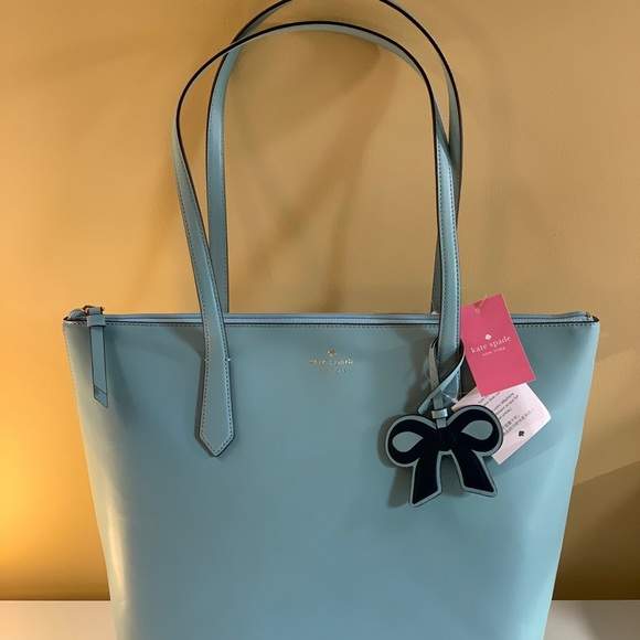 kate spade | Bags | Kate Spade Cassy Large Tote Bag In Light Blue ...